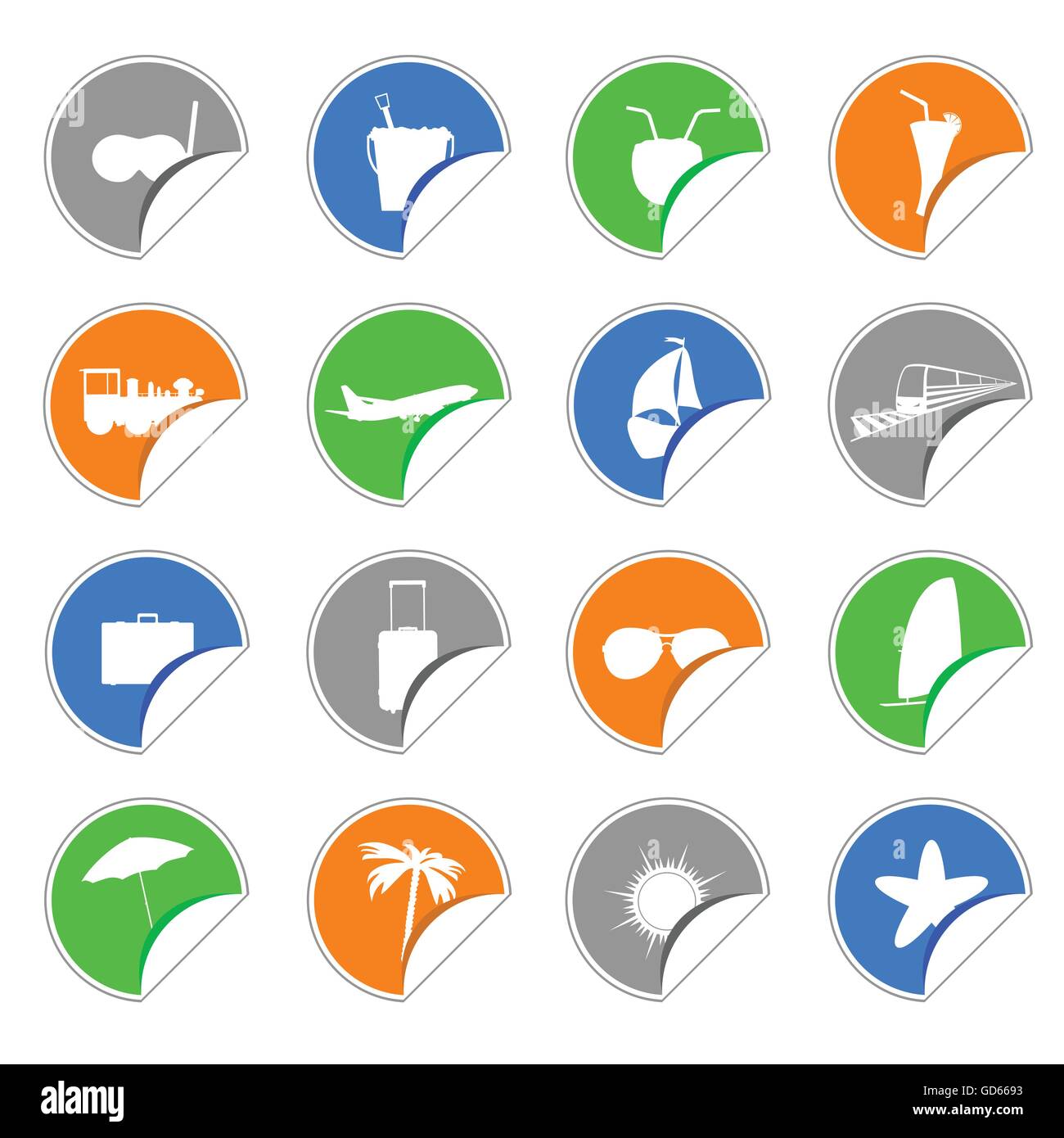 icon on the stickers color vector illustration Stock Vector Image & Art ...