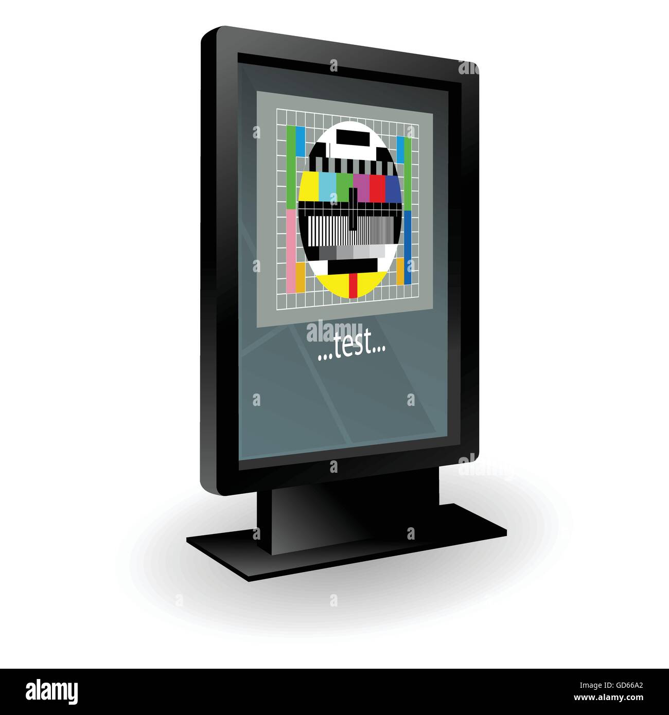 lcd tv with test vector illustration part two Stock Vector Image & Art ...