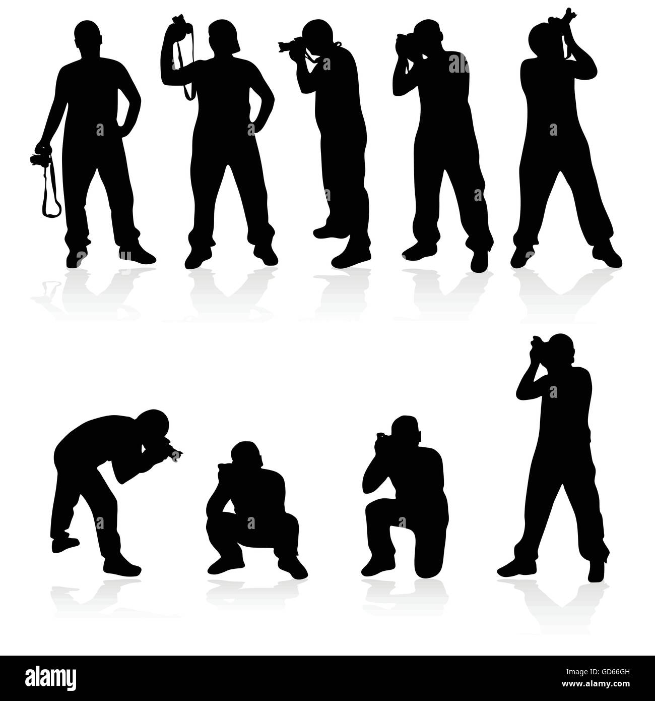 Professional photographer in silhouette Cut Out Stock Images & Pictures ...