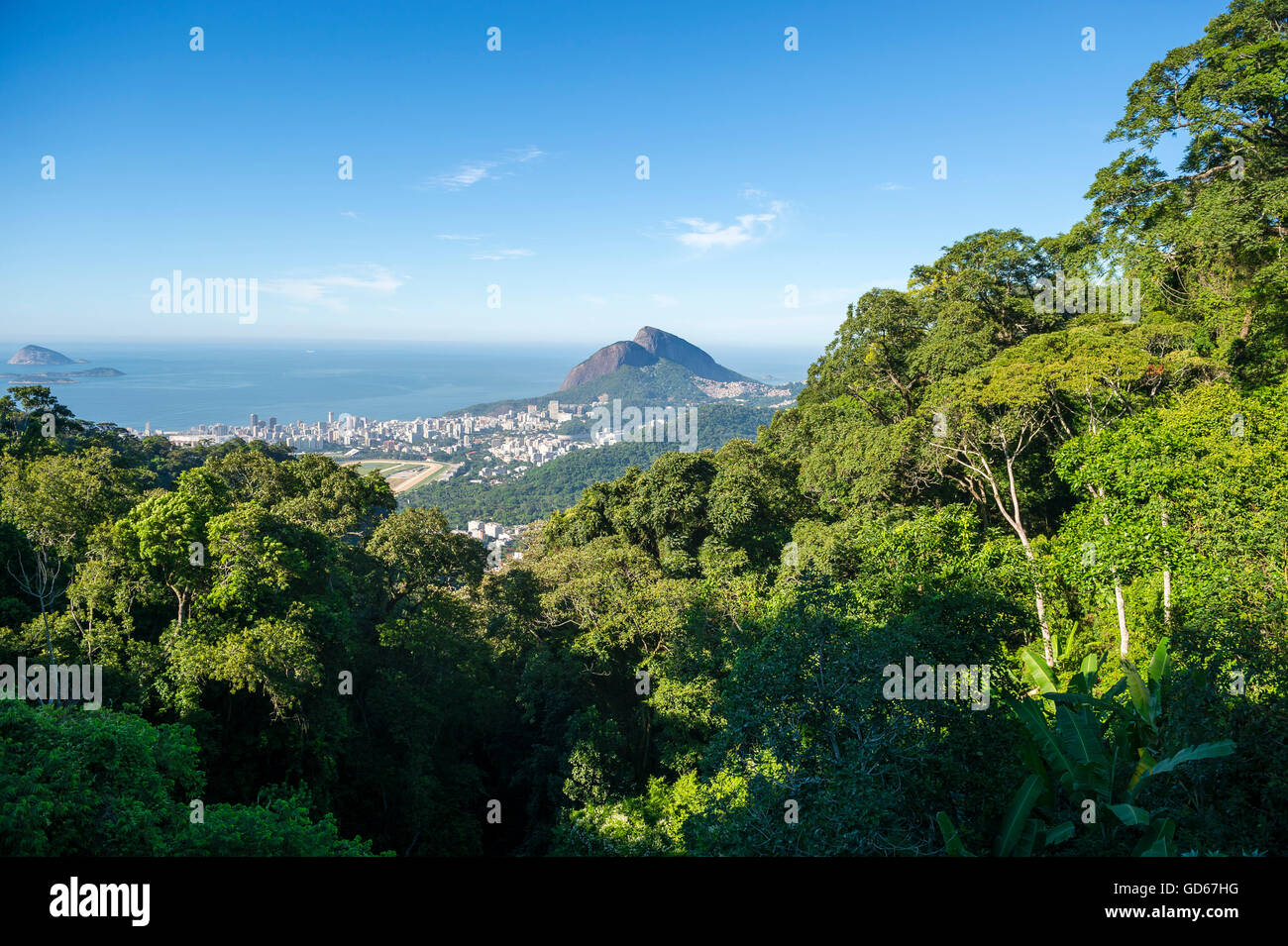 View of the dramatic natural skyline from the surrounding jungle ...
