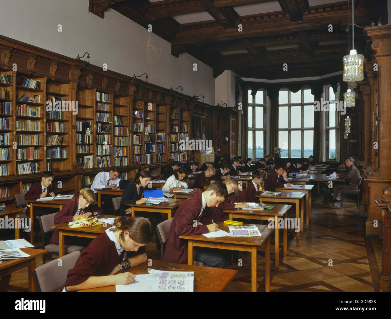 Students taking exams. England. UK Stock Photo - Alamy