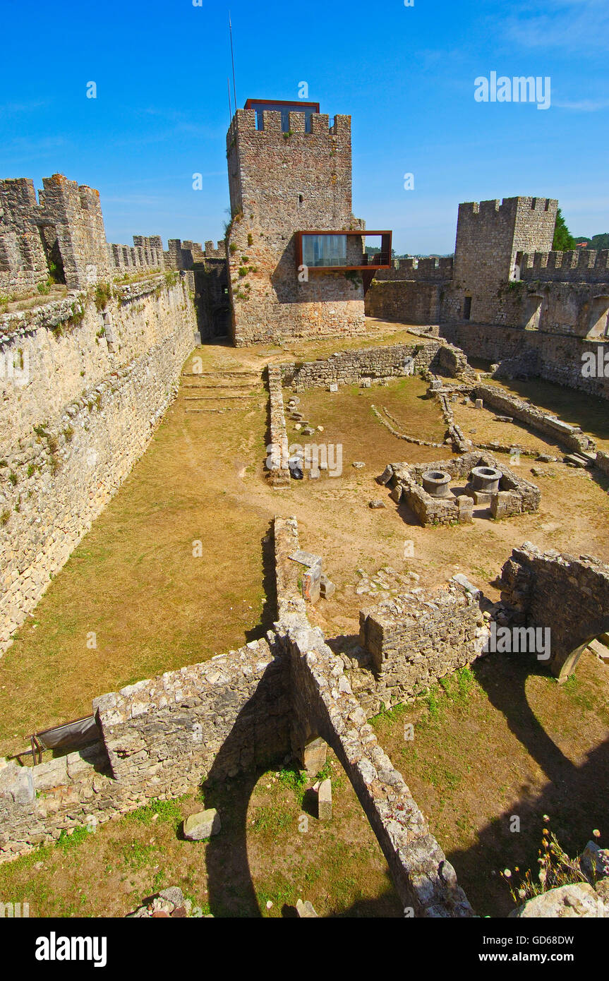 Pombal, Templar Castle, Leiria district, Estremadura, Portugal, Europe ...