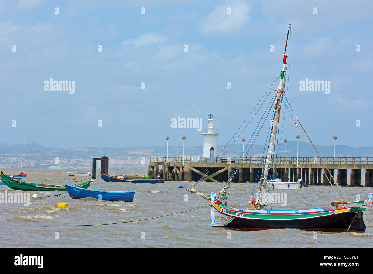 Alcochete, Tejo River, River Tagus, Setubal district, Lisbon coast ...