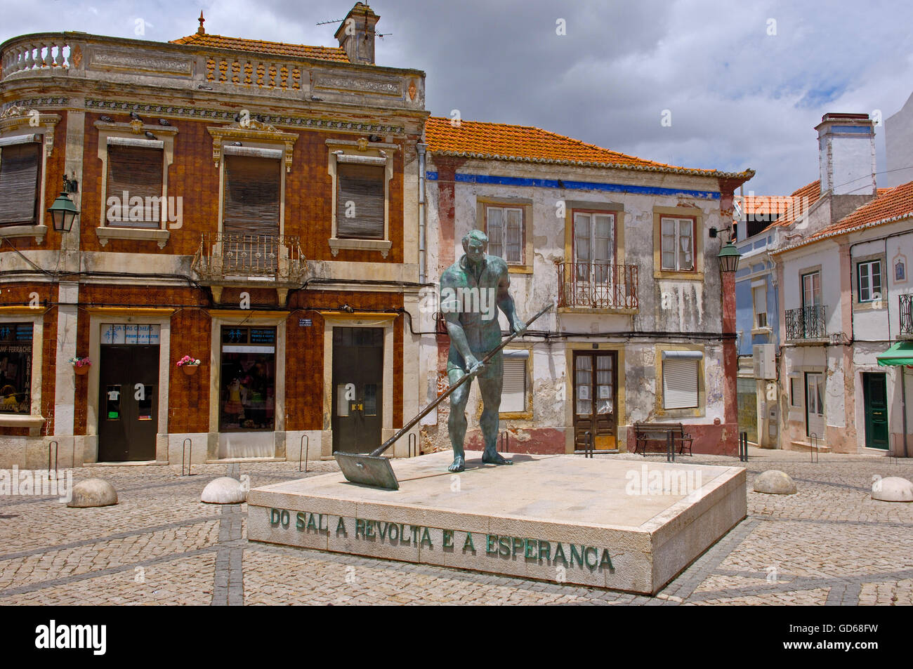 Alcochete, Salt monument, Setubal district, Lisbon coast, Portugal ...