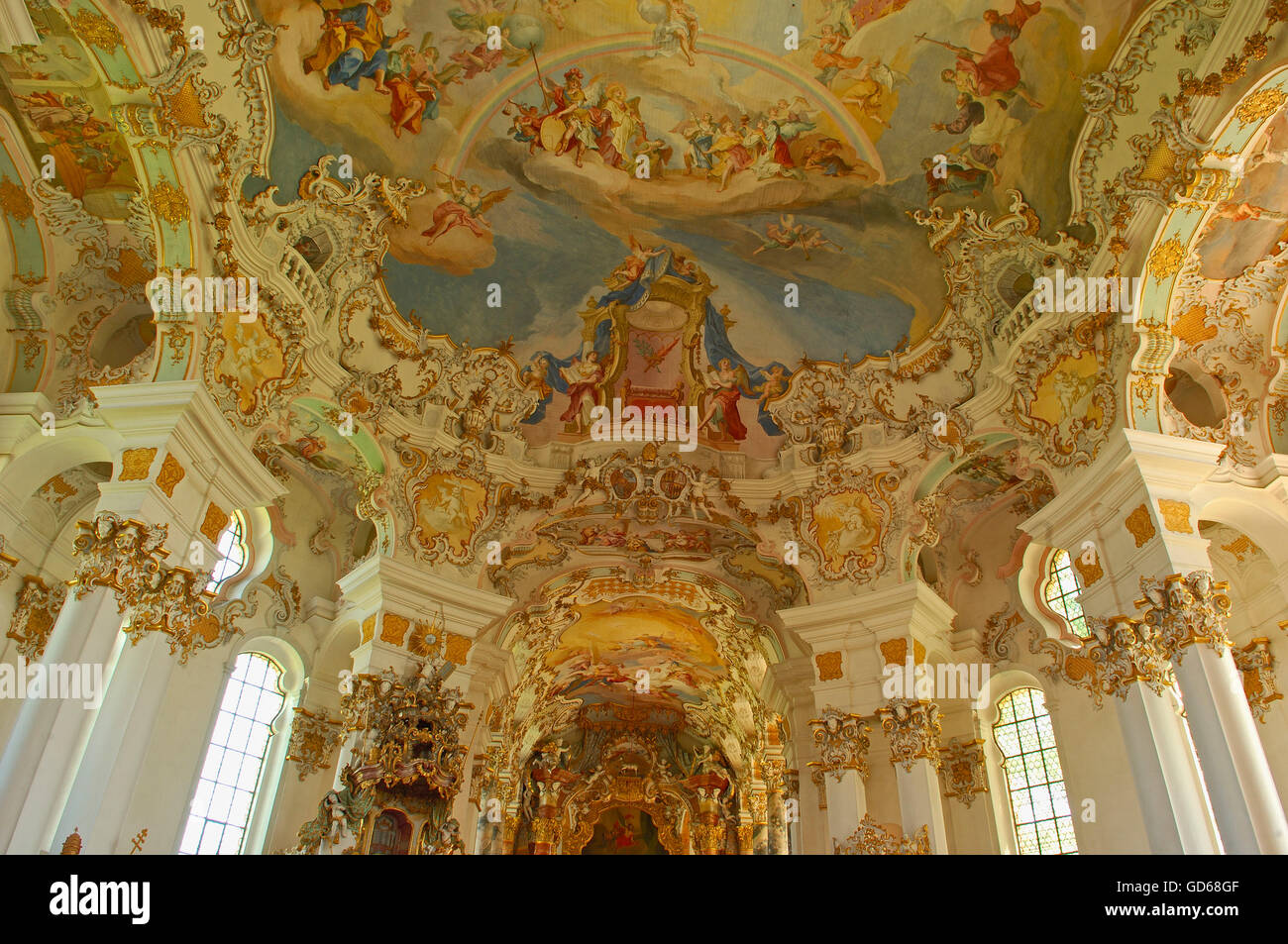 Wieskirche, Wies church, Wies, Near Steingaden, UNESCO World Heritage ...