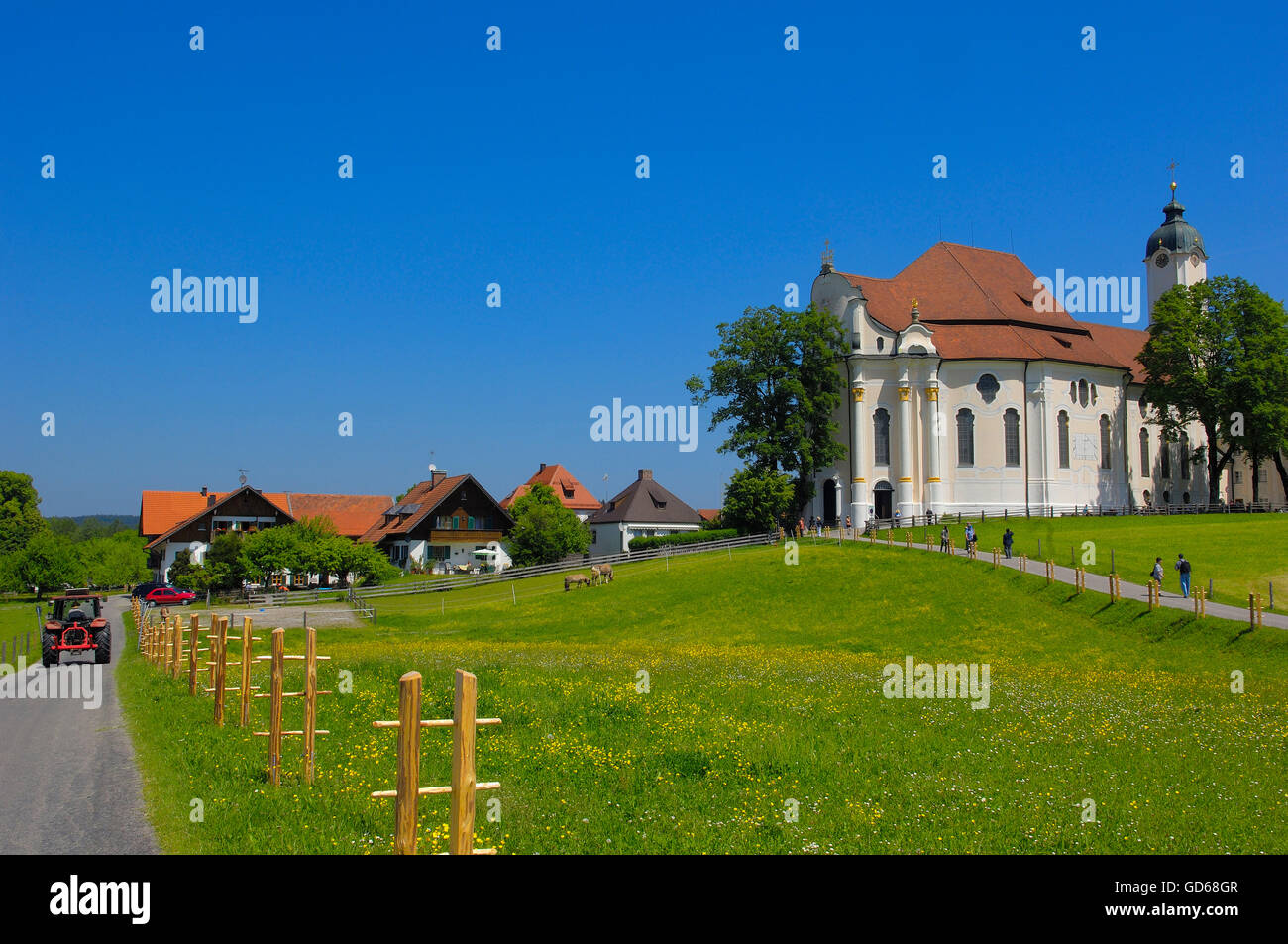 Wieskirche, Wies church, Wies, Near Steingaden, UNESCO World Heritage ...