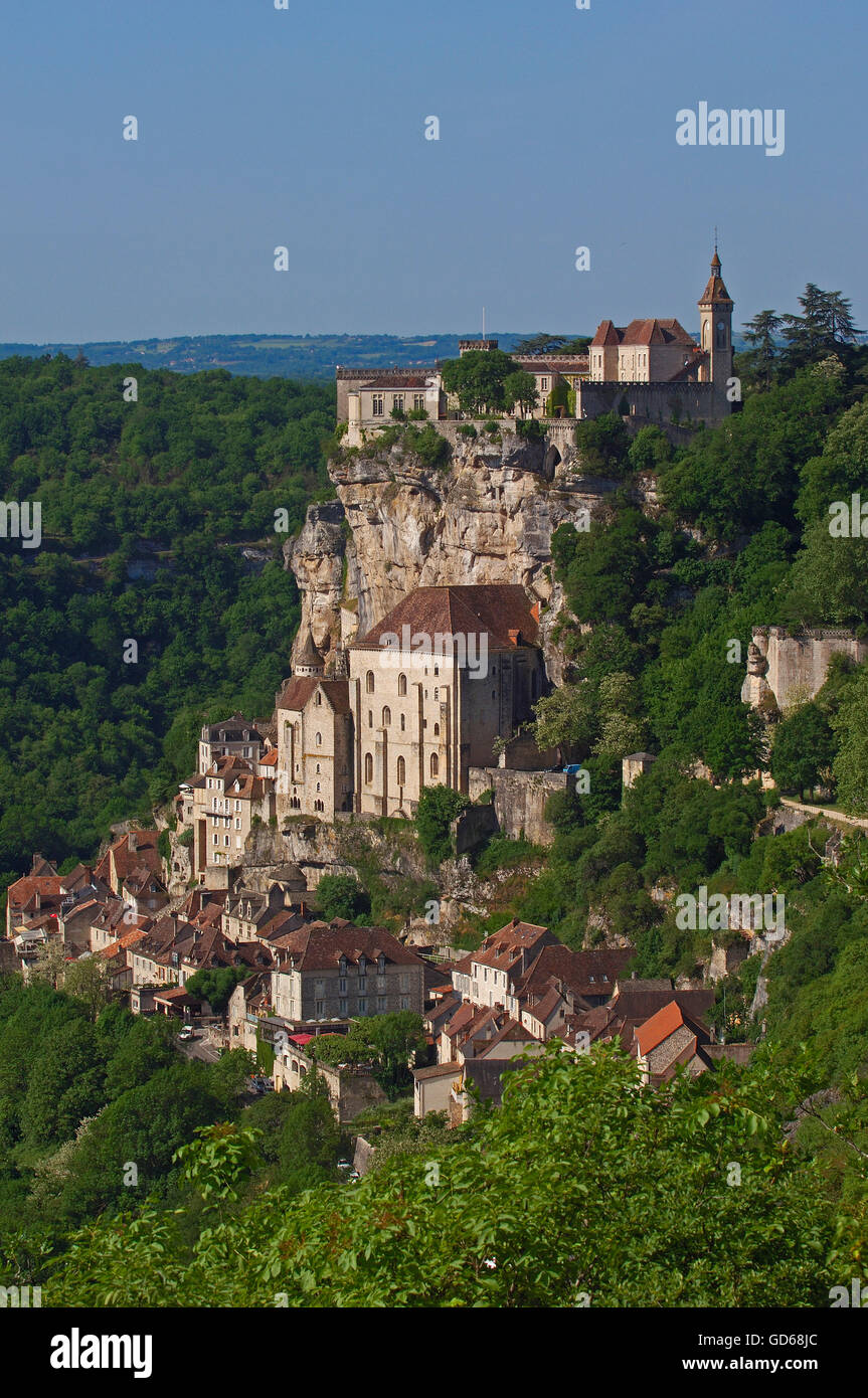 Rocamadour, Midi-Pyrenees Region, Lot Department, France, Europe Stock ...