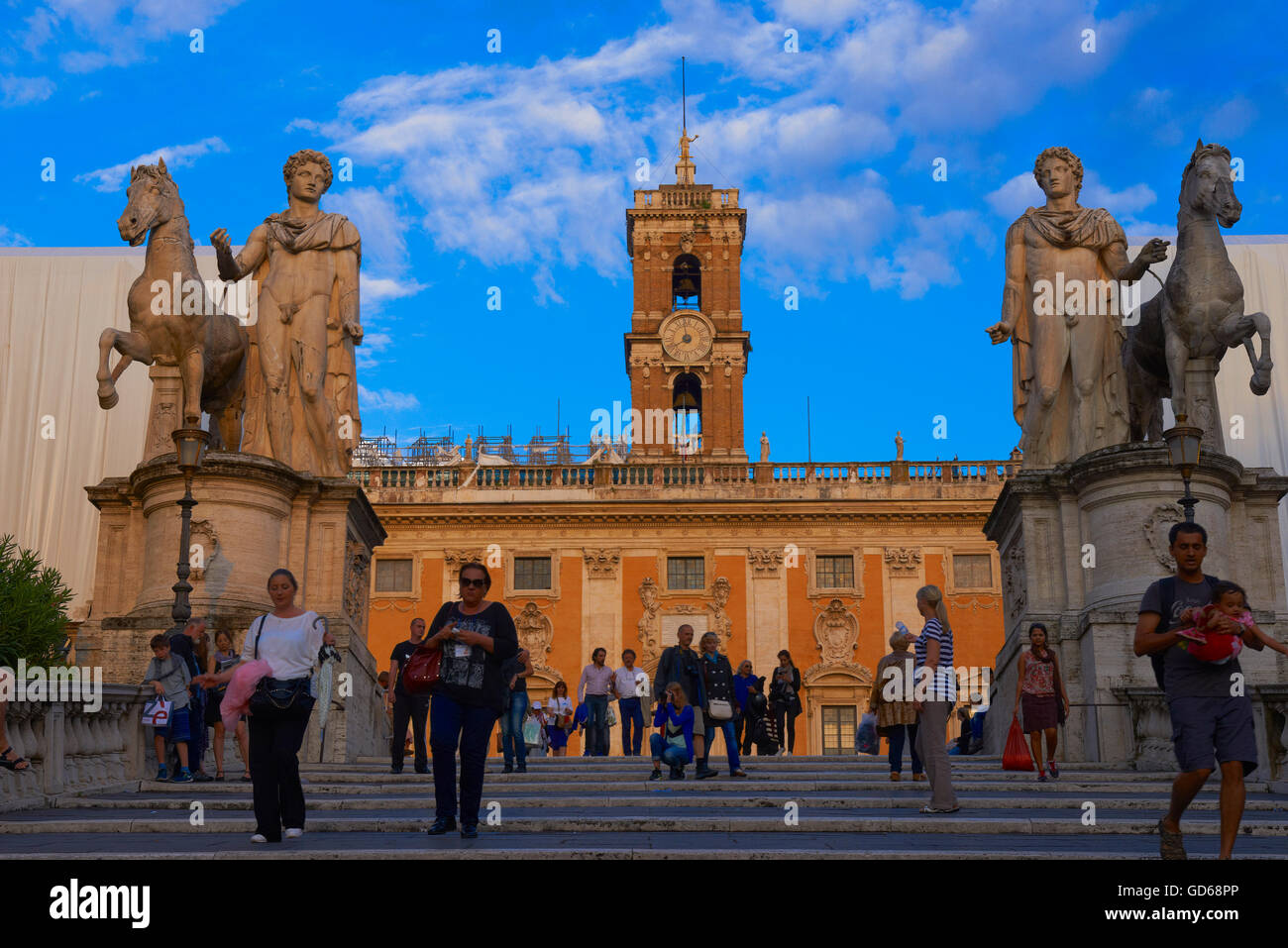 Capitoline hill, Cordonata stair, Campidoglio square, Piazza del ...