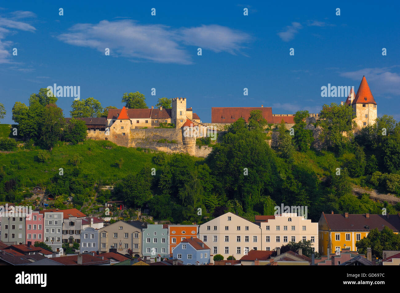 Burghausen, Castle, Altotting district, Upper Bavaria, Bavaria, Germany ...