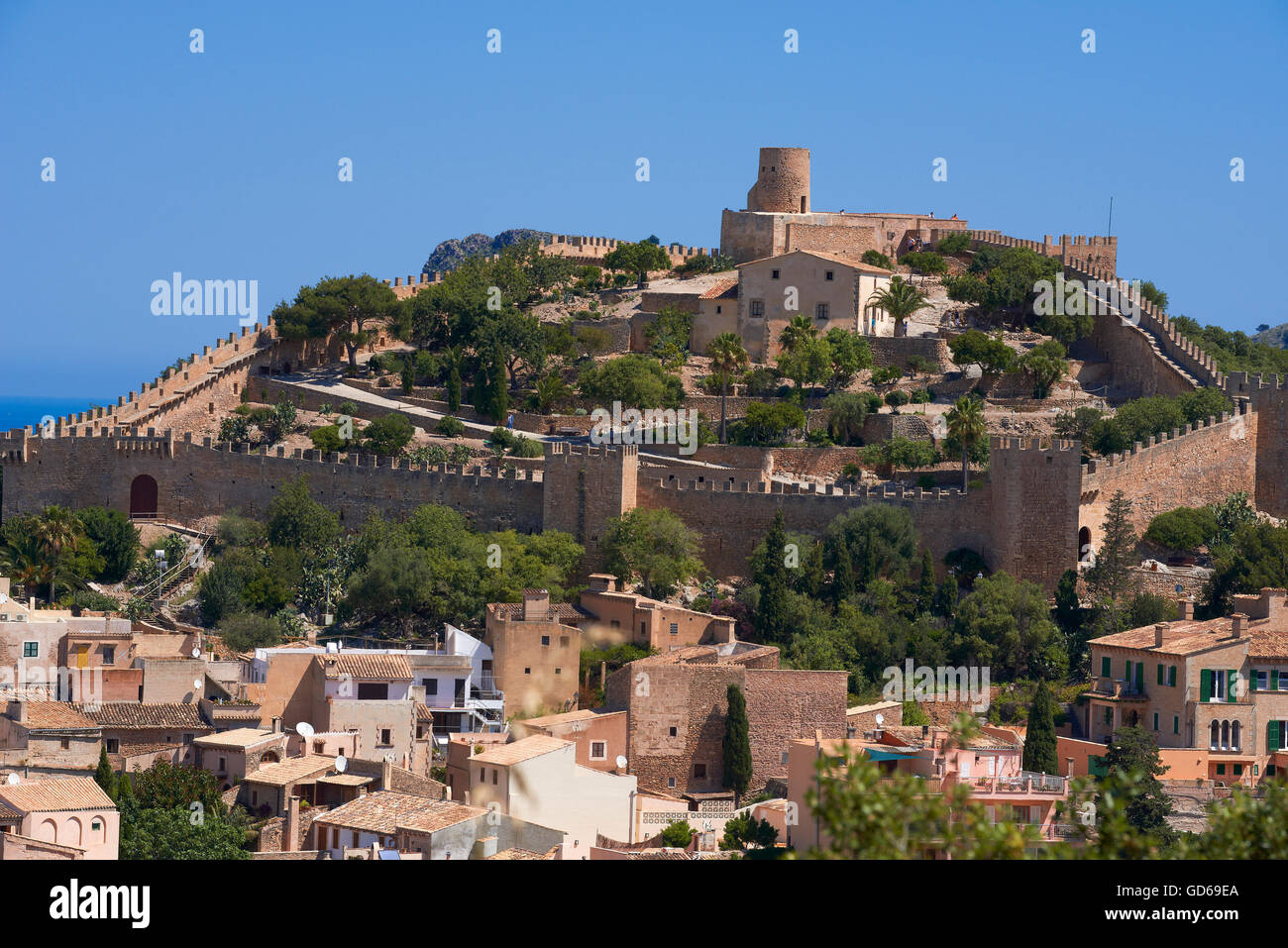 Capdepera, Castle, Mallorca Island, Majorca, Balearic Islands, Spain ...