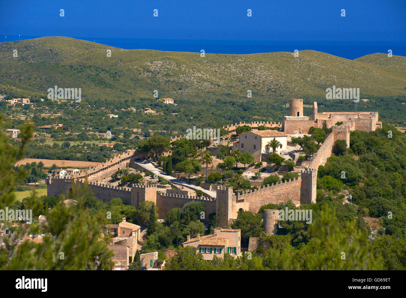 Capdepera, Castle, Mallorca Island, Majorca, Balearic Islands, Spain ...
