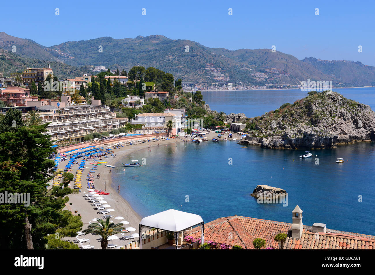 Mazzaro Beach - Taormina, Sicily, Italy Stock Photo - Alamy
