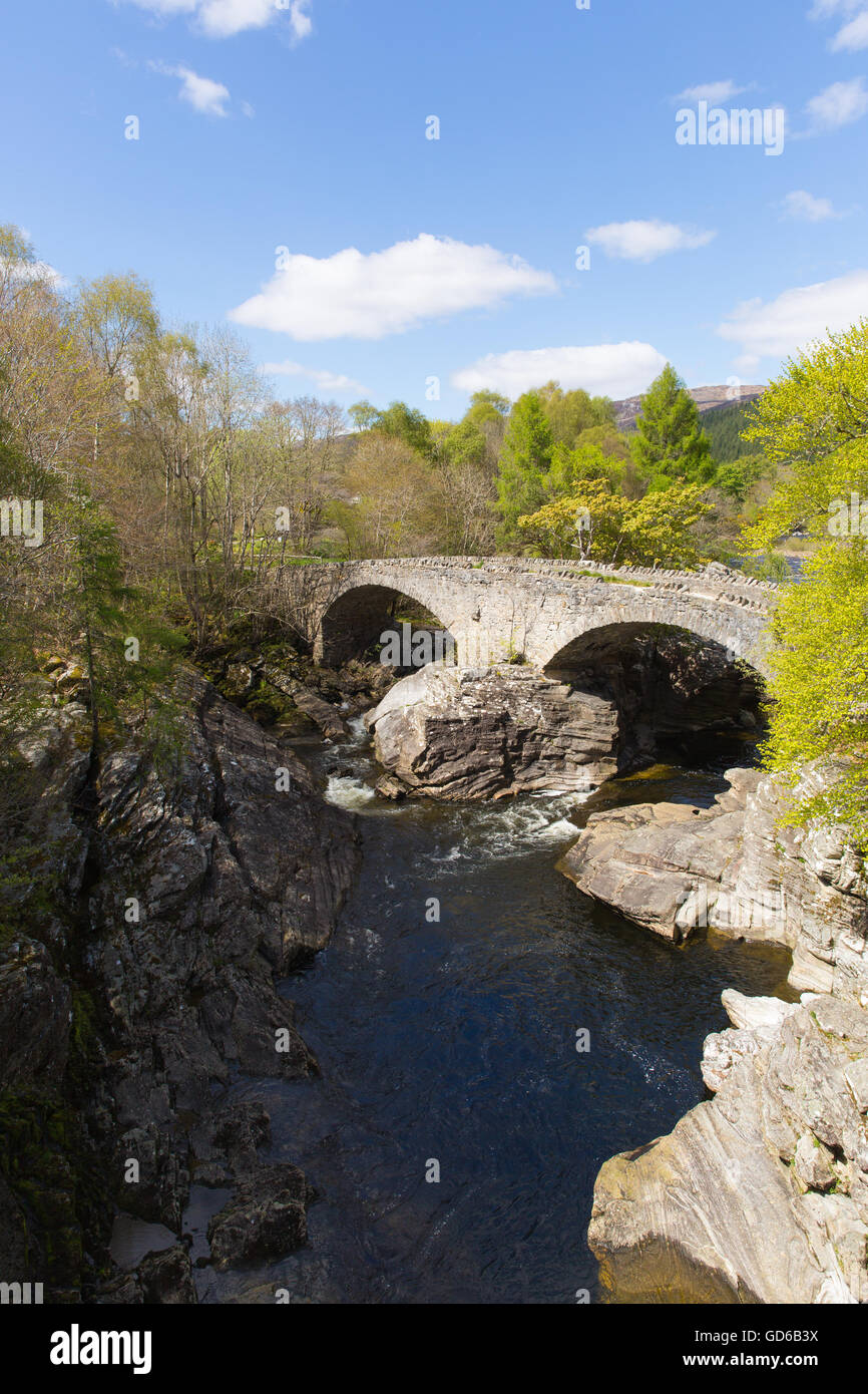 Beautiful Invermoriston bridge Scottish tourist attraction located ...