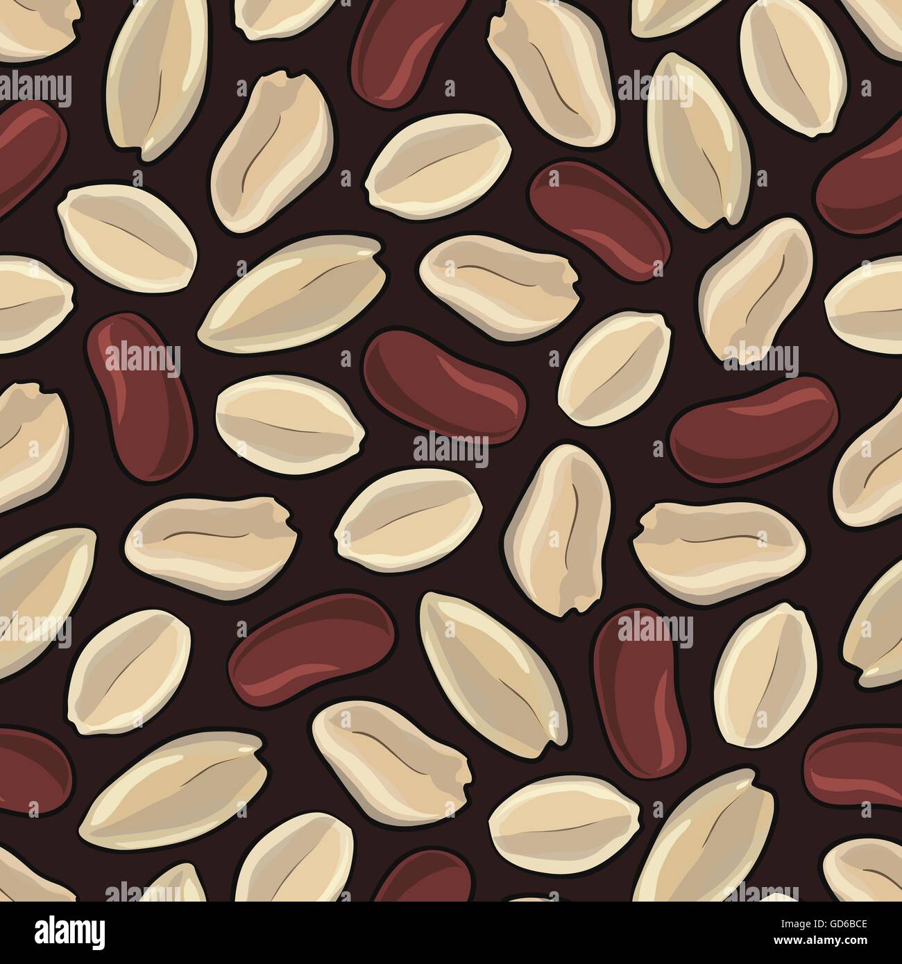 peanuts seamless background Stock Vector Image & Art - Alamy