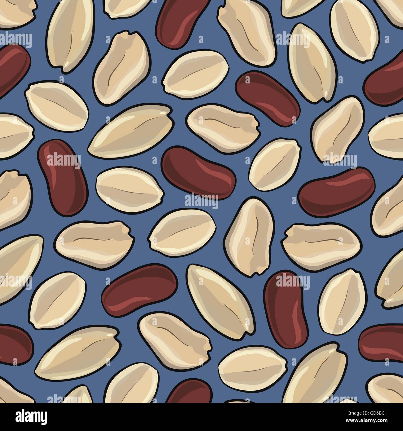 peanuts seamless background Stock Vector Image & Art - Alamy