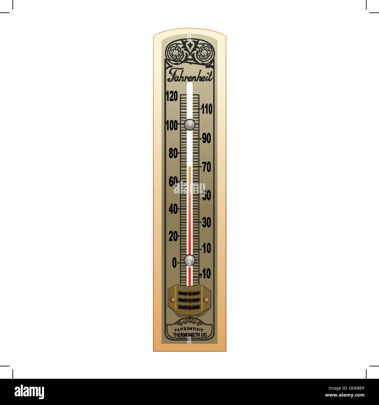 Old Thermometer Illustration Stock Vector Image & Art - Alamy