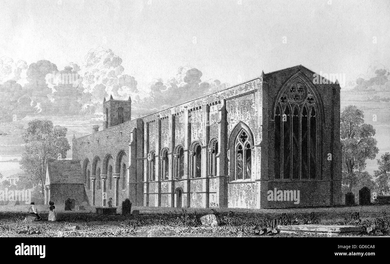 Norham Church 19th Century Stock Photo - Alamy