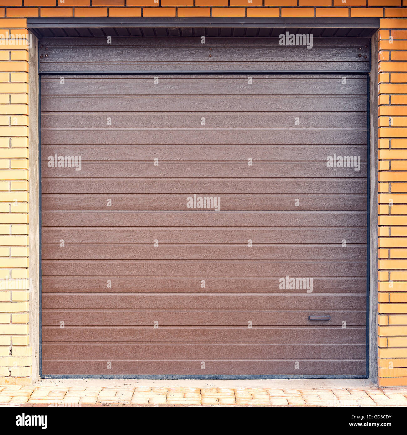 Metal brown gates Stock Photo - Alamy