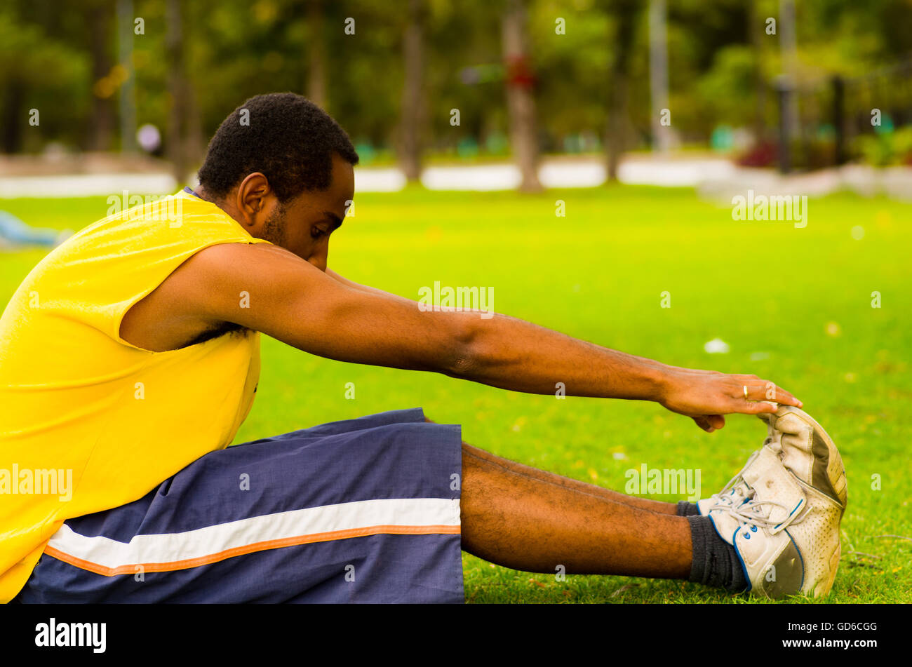 Human hands touching green grass hi-res stock photography and images ...