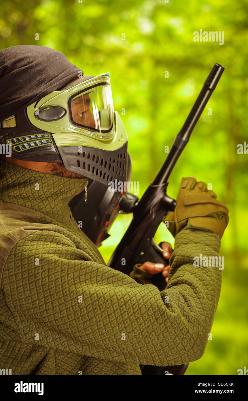 Paintball Splat On Mask