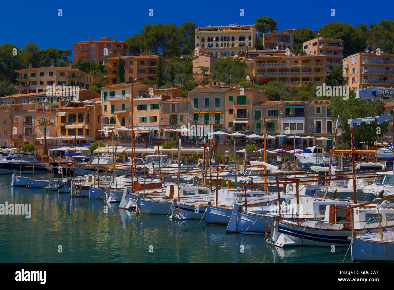 Soller, Marina, Harbour, Mallorca, Majorca, Balearic Islands ...