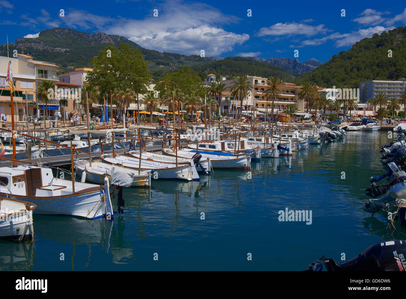 Soller, Marina, Harbour, Mallorca, Majorca, Balearic Islands ...