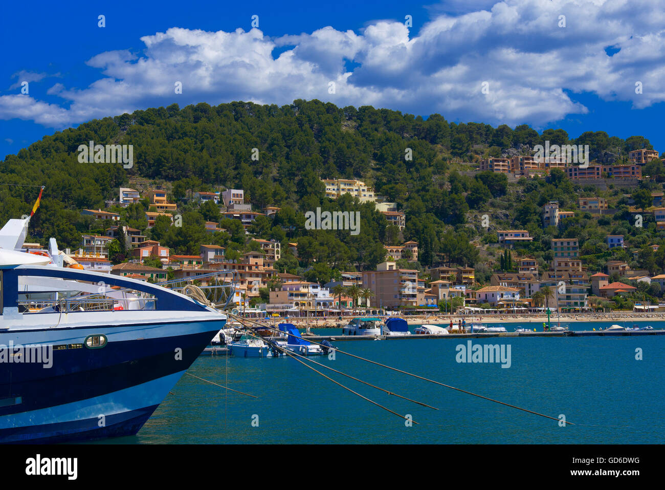 Soller, Marina, Harbour, Mallorca, Majorca, Balearic Islands ...