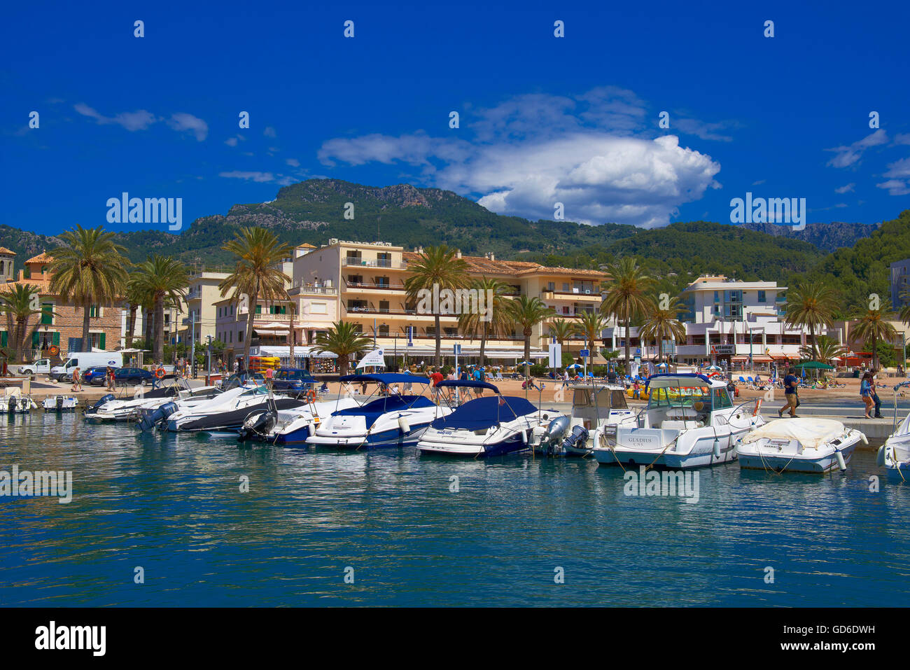 Soller, Marina, Harbour, Mallorca, Majorca, Balearic Islands ...