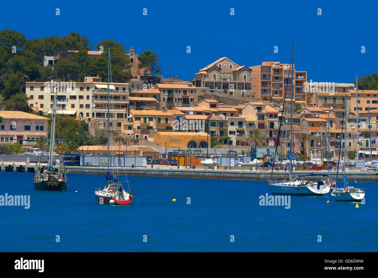 Soller, Marina, Harbour, Mallorca, Majorca, Balearic Islands ...