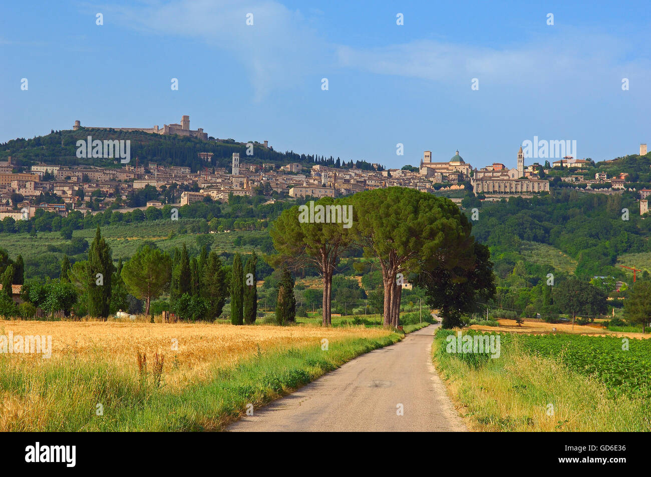 Assisi, UNESCO World Heritage site, Perugia province, Umbria, Italy ...