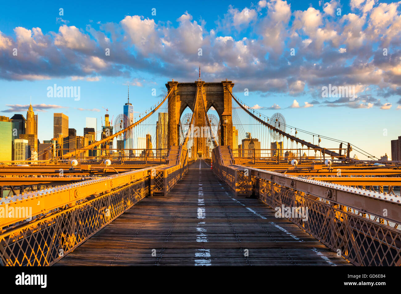 The Brooklyn Bridge in New York City is one of the oldest suspension ...