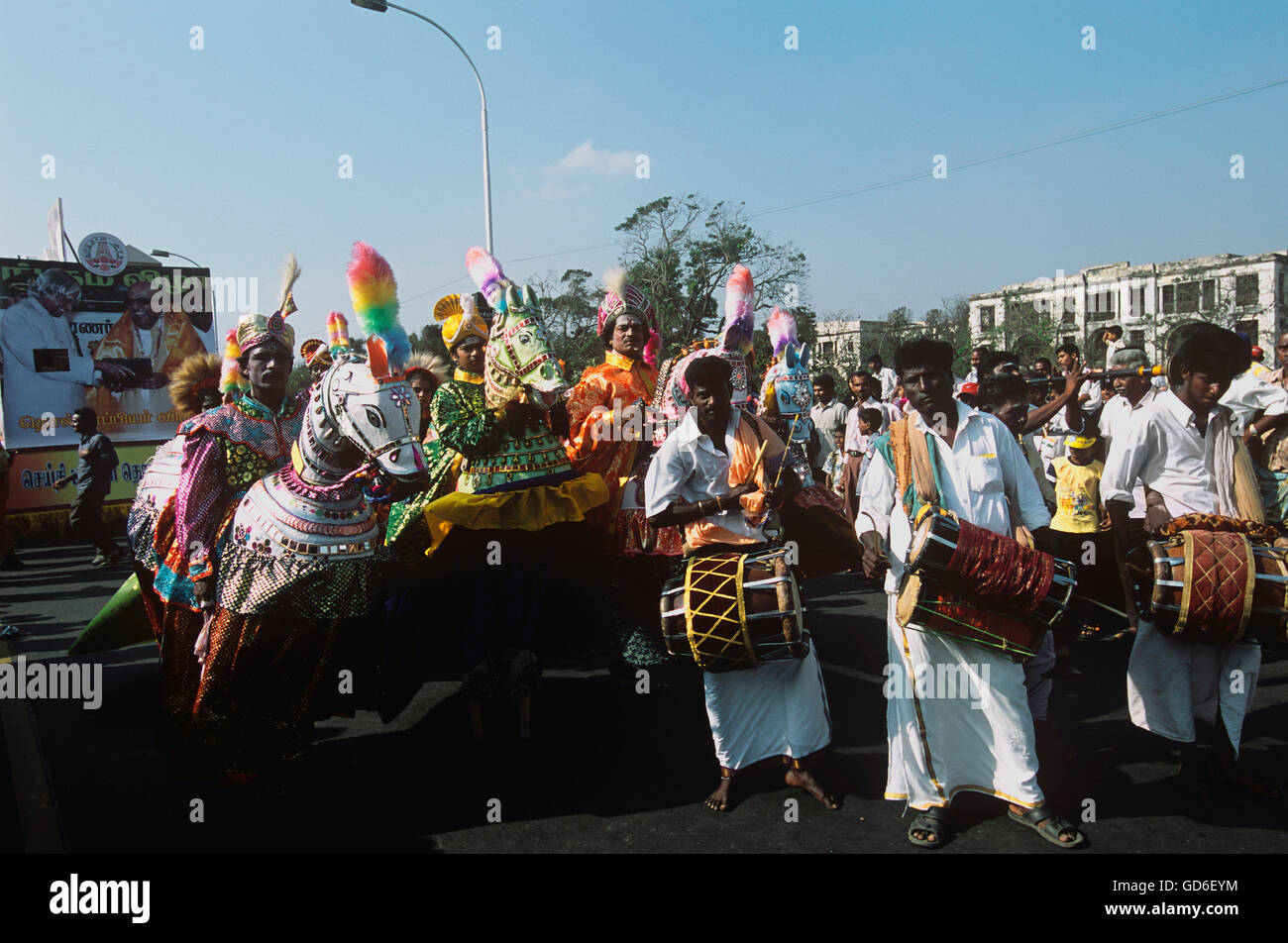 Tamil nadu dance folk dance hi-res stock photography and images - Alamy