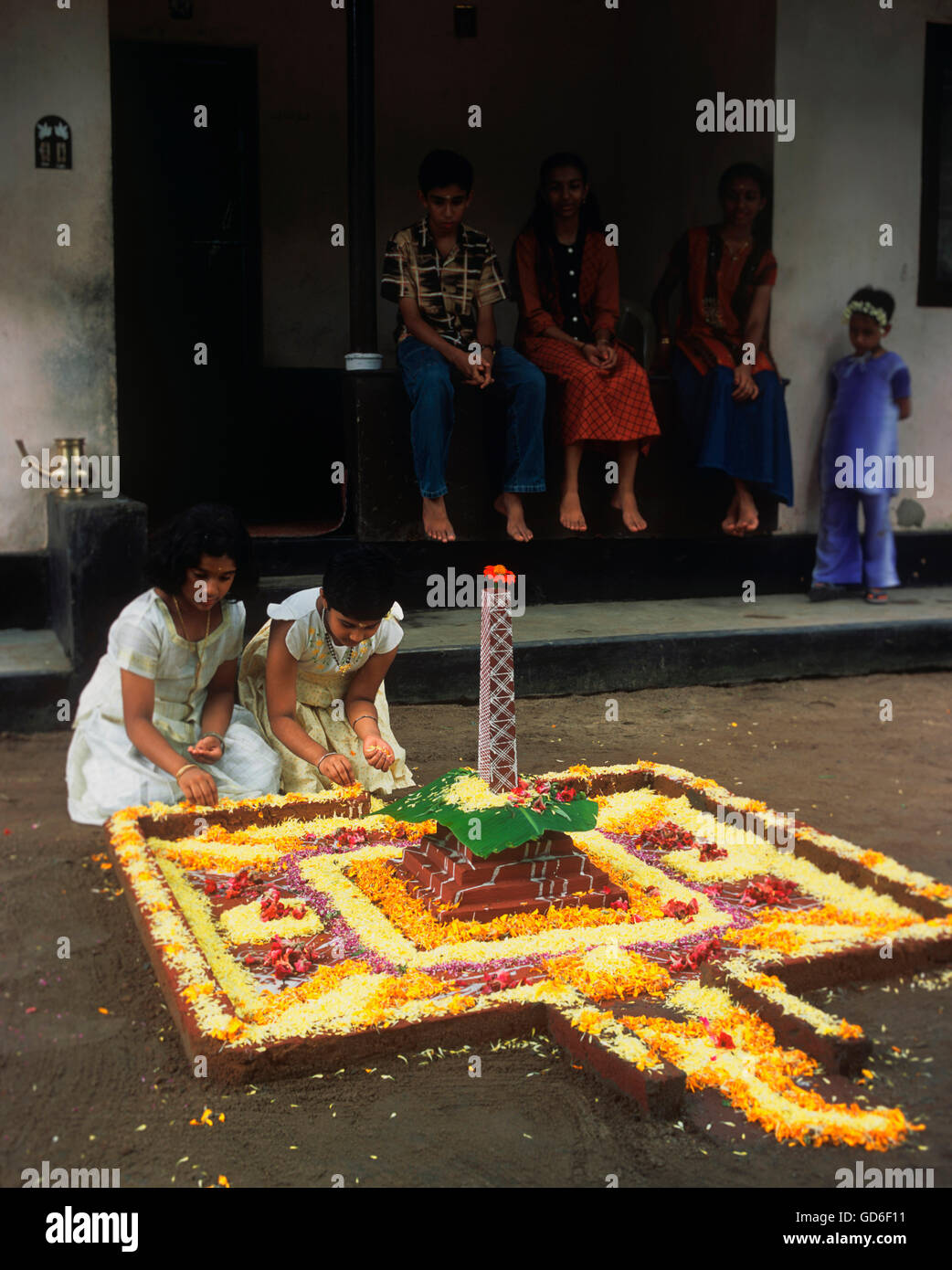 Onam festival kerala india children hi-res stock photography and images ...