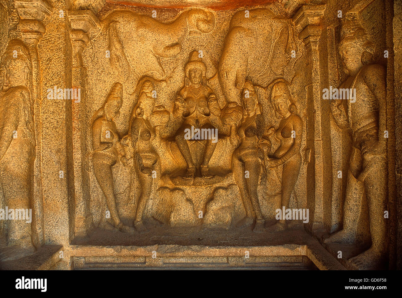 Varaha Cave carvings Stock Photo - Alamy