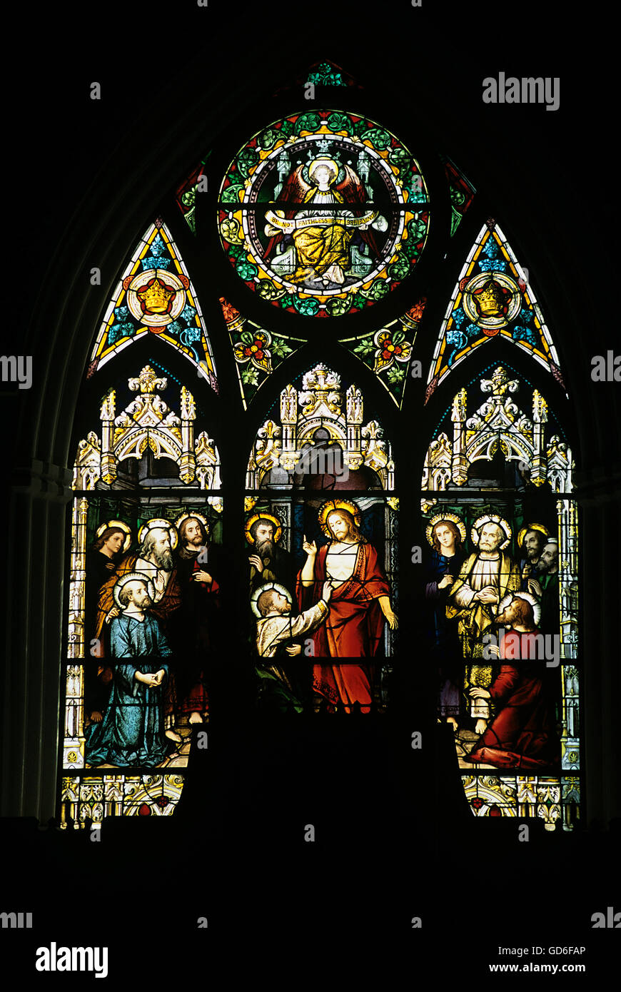 Stained glass window Stock Photo - Alamy