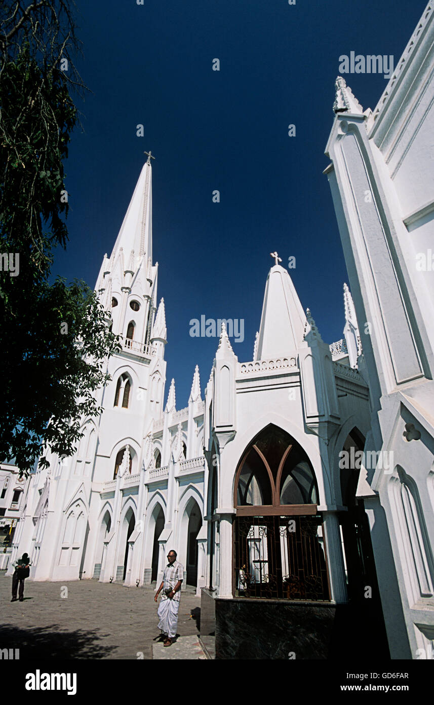 Exterior of San Thome Basilica Stock Photo - Alamy