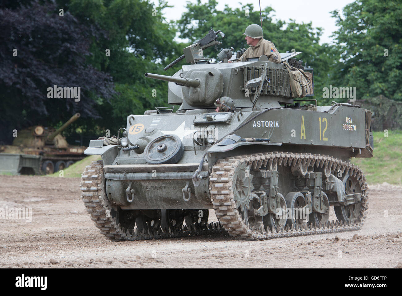 Stuart M5A1 Light Tank - Tankfest 2016 Stock Photo - Alamy
