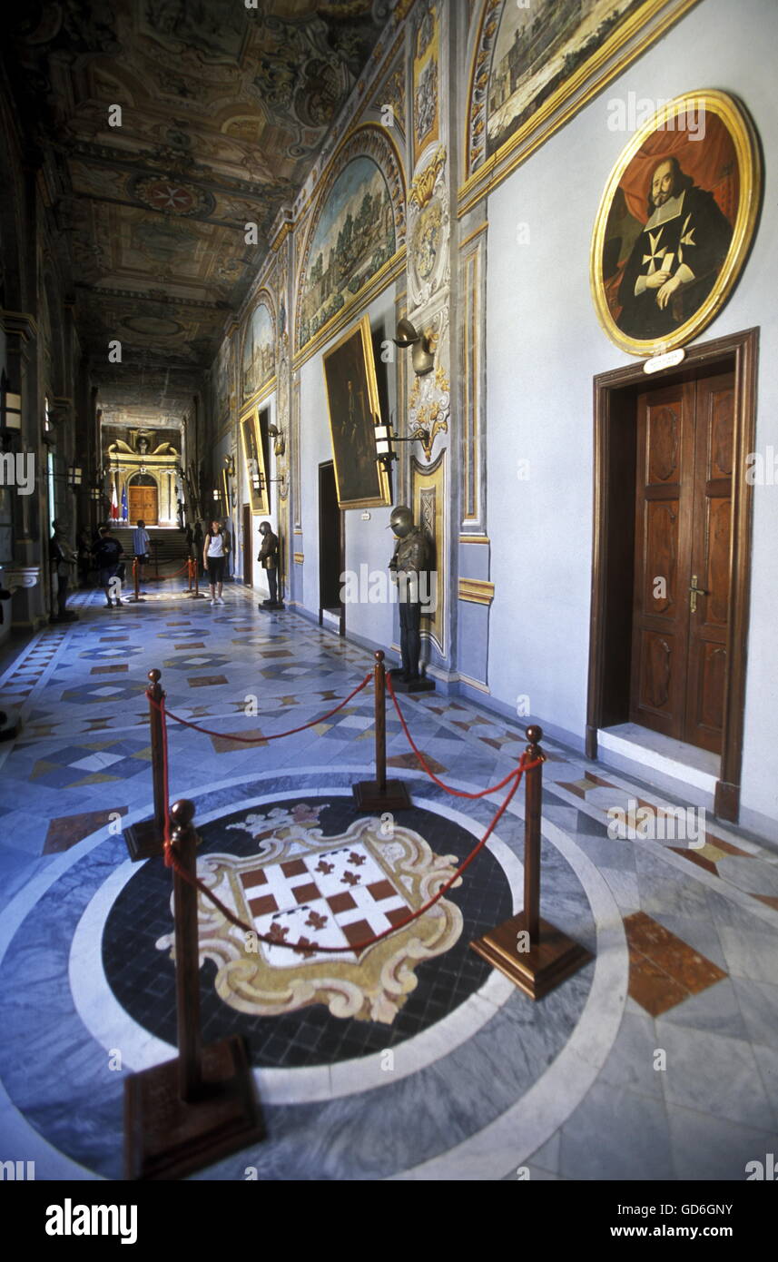 The Grand Masters Palace in the old City of Valletta on Malta in Europe ...