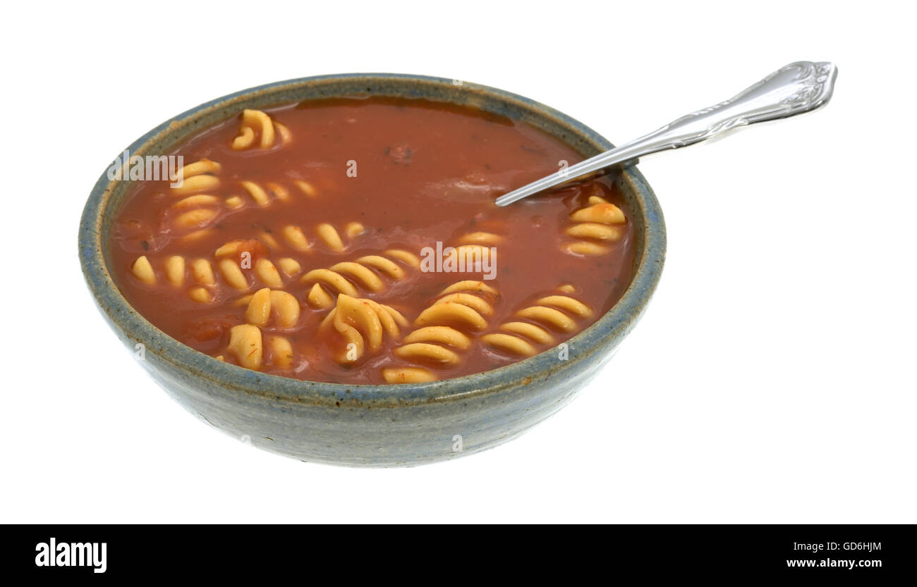 Serving tomato rotini soup in hi-res stock photography and images - Alamy
