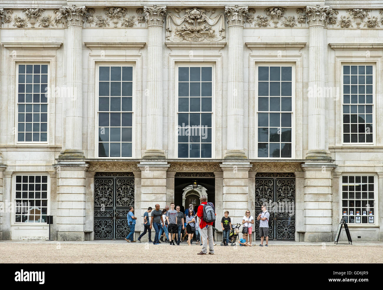 Baroque building designed by Christopher Wren for king William and ...