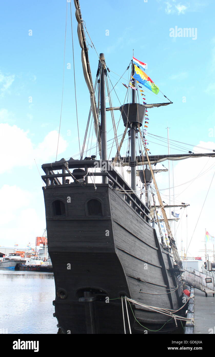 Replica of Nao Victoria, a Spanish carrack that made the first trip ...
