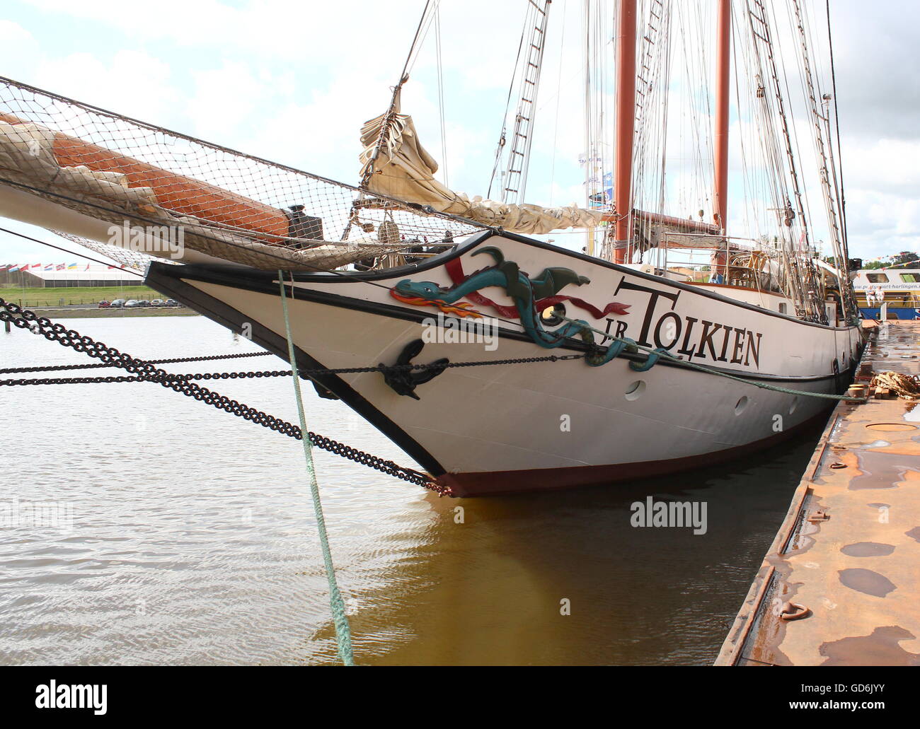 J.R. Tolkien tall ship, a gaff-topsail schooner based in Amsterdam ...