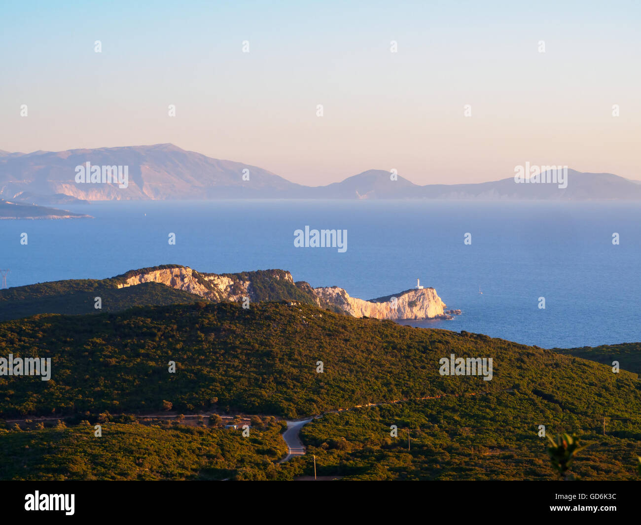 Lefkada road hi-res stock photography and images - Alamy