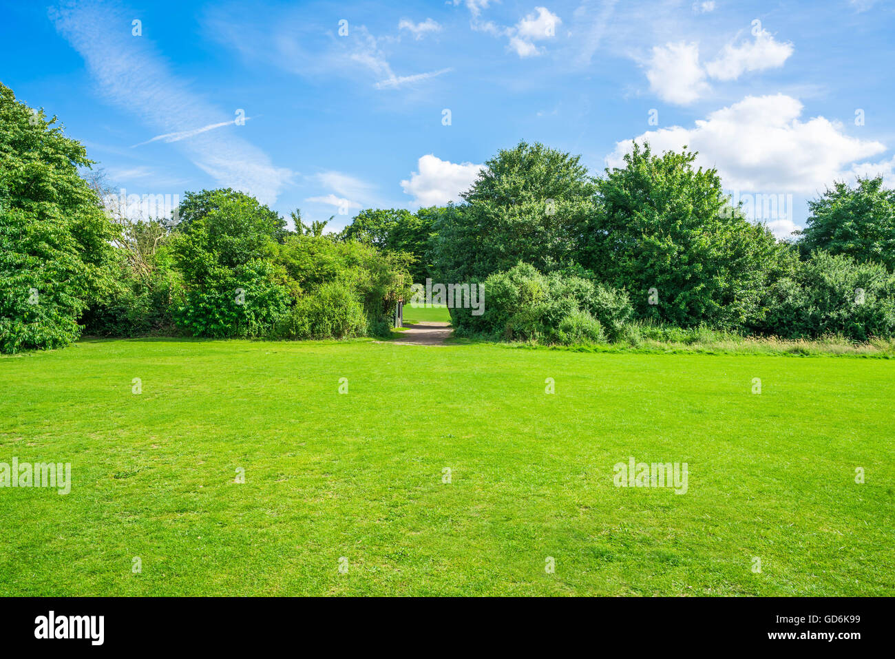 Hampstead Garden Suburb green, London, UK Stock Photo - Alamy