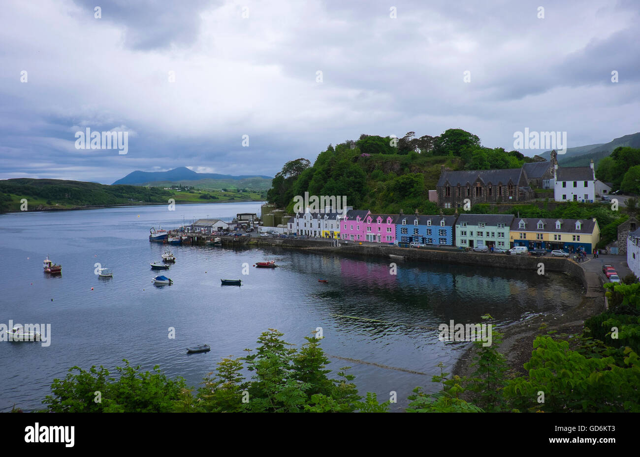 Portree is the largest town on hi-res stock photography and images - Alamy
