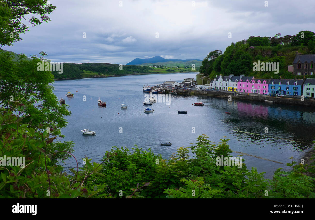 Portree Harbour in isle of skye,scotland Stock Photo - Alamy