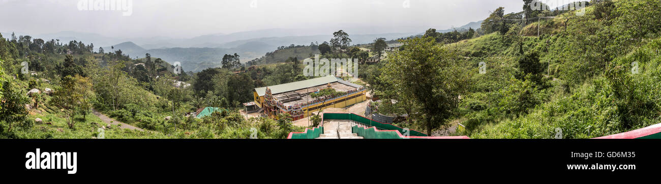 Tamil Hindu temple in the Mountains of Sri Lanka near Beragala Stock ...