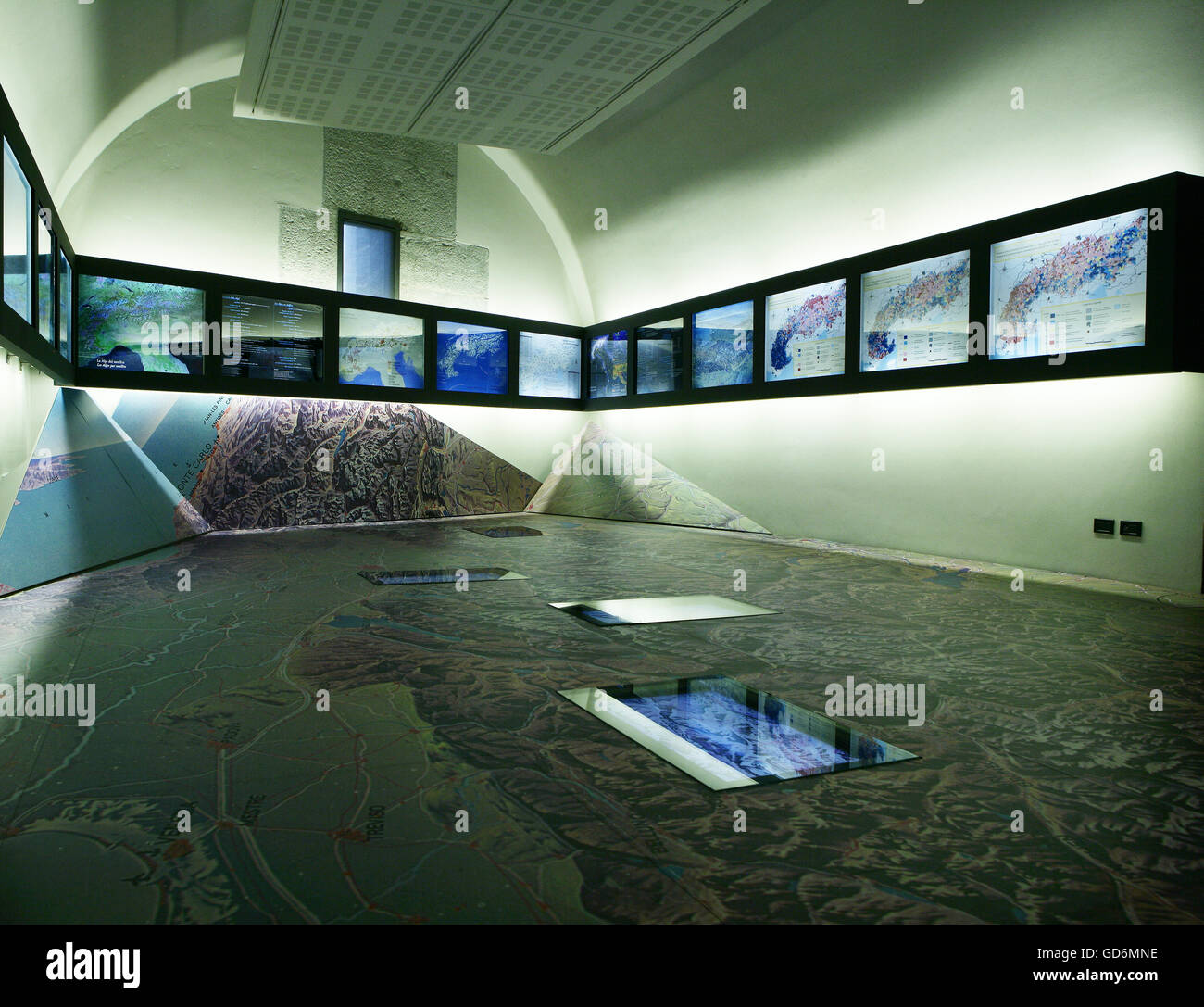 Map of aosta valley hi-res stock photography and images - Alamy