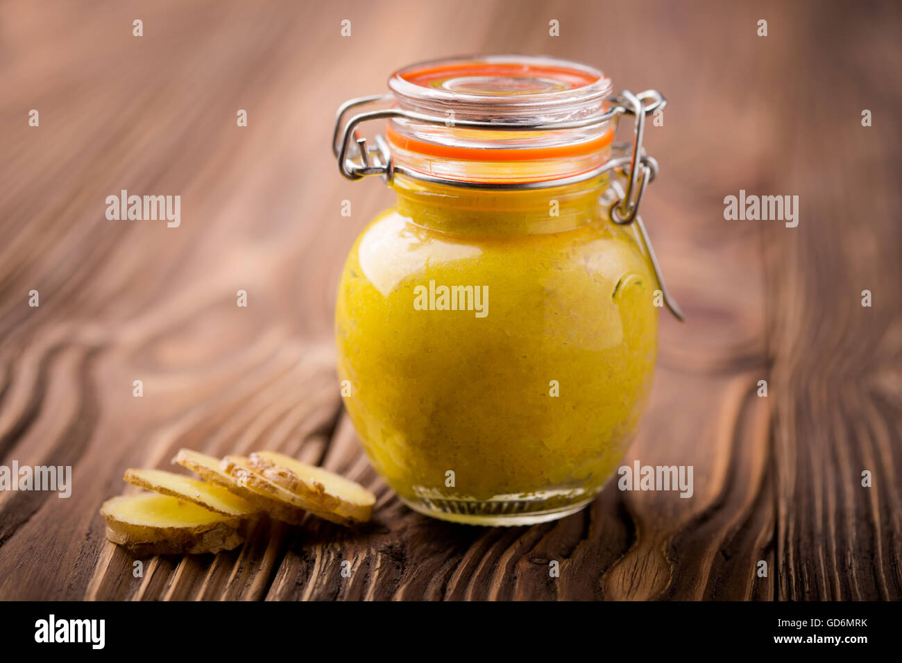 Natural diy chickpeas ginger paste Stock Photo - Alamy