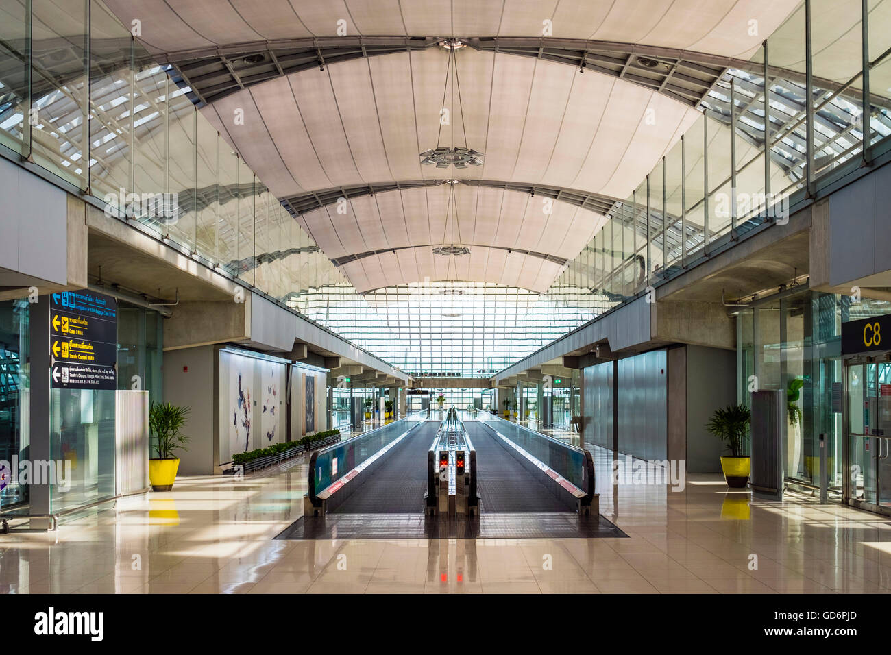 Suvarnabhumi International Airport terminal, Bangkok, Thailand Stock ...
